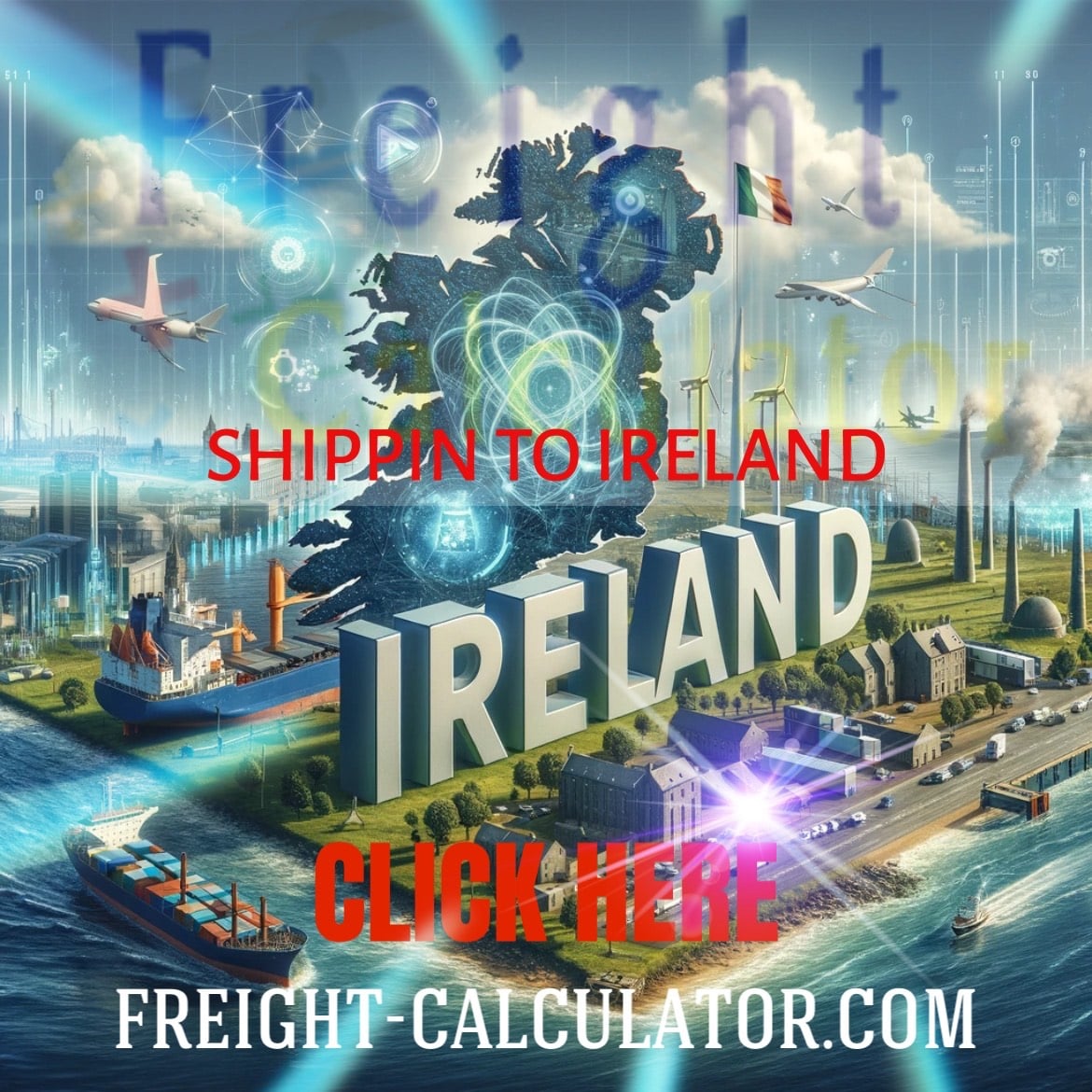 Ireland A.I. Freight Calculator For Ocean Container Shipping
